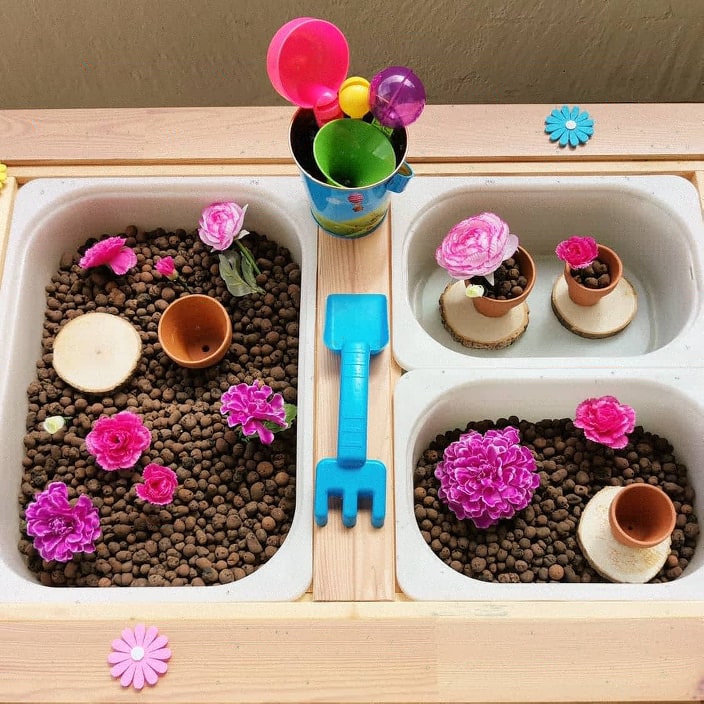 Thème : A la découverte des fleurs - Le sac de maman