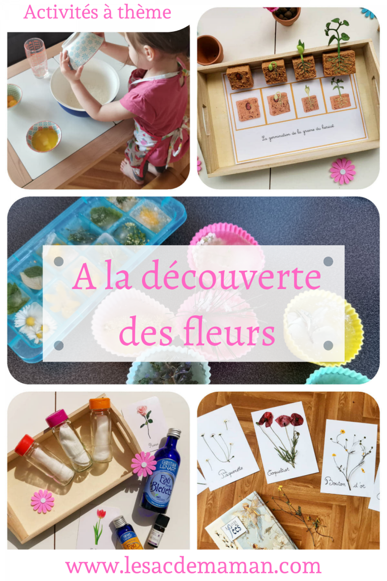 Thème : A la découverte des fleurs - Le sac de maman